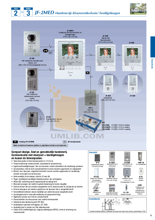 PDF manual for Aiphone Other IE-DL2 Intercoms
