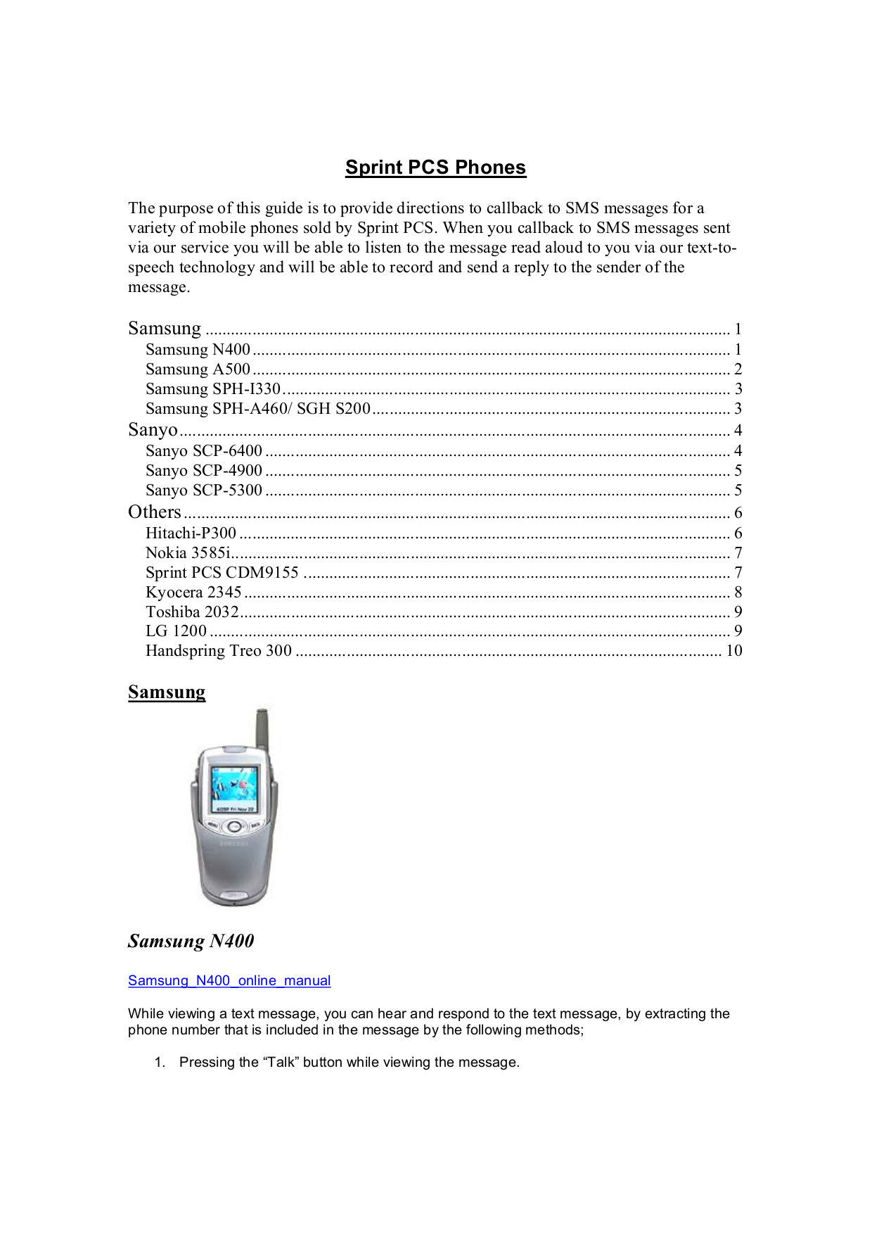 Download free pdf for Samsung SGH-S200 Cell Phone manual
