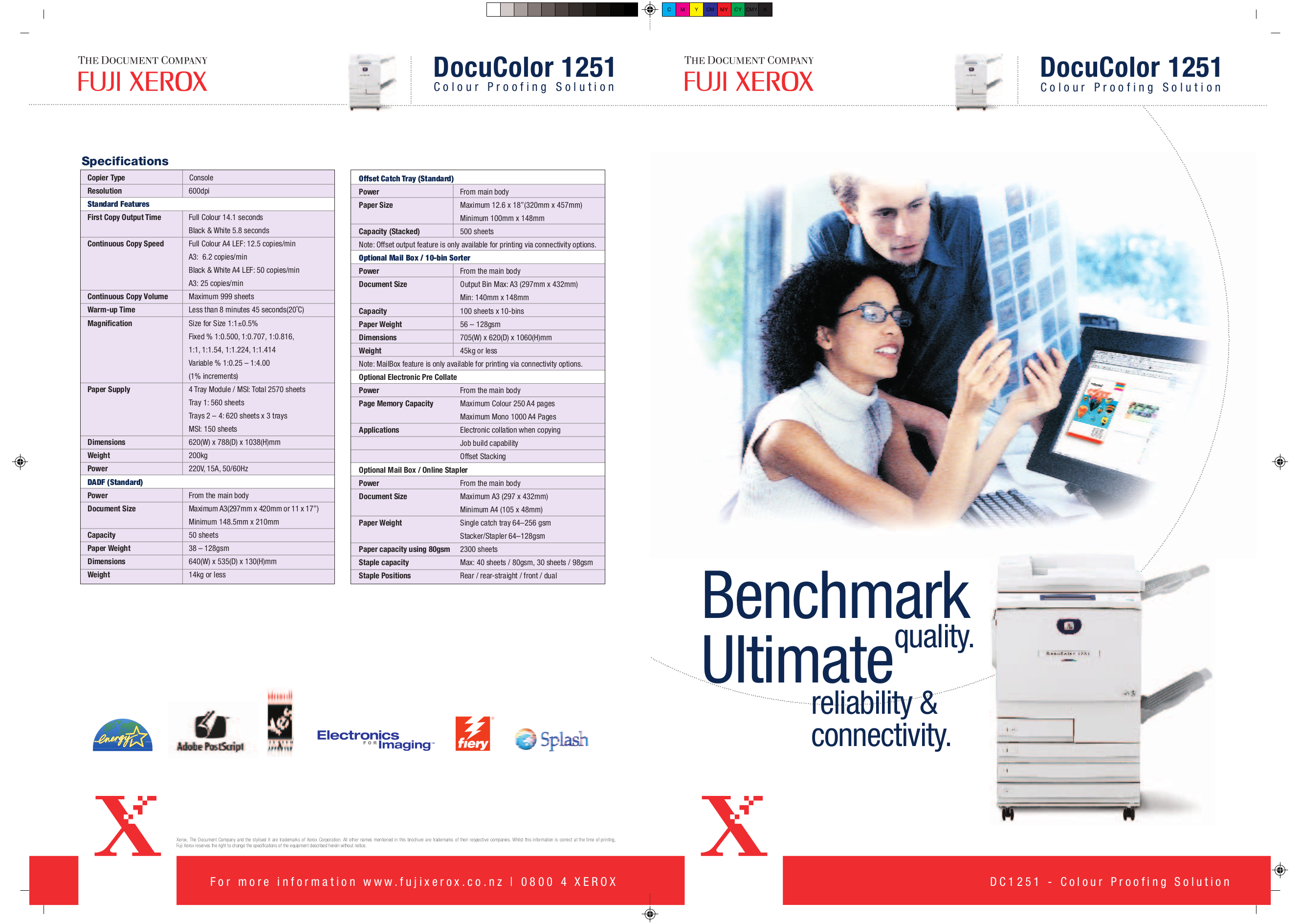 PDF manual for Xerox Copier DocuColor 40