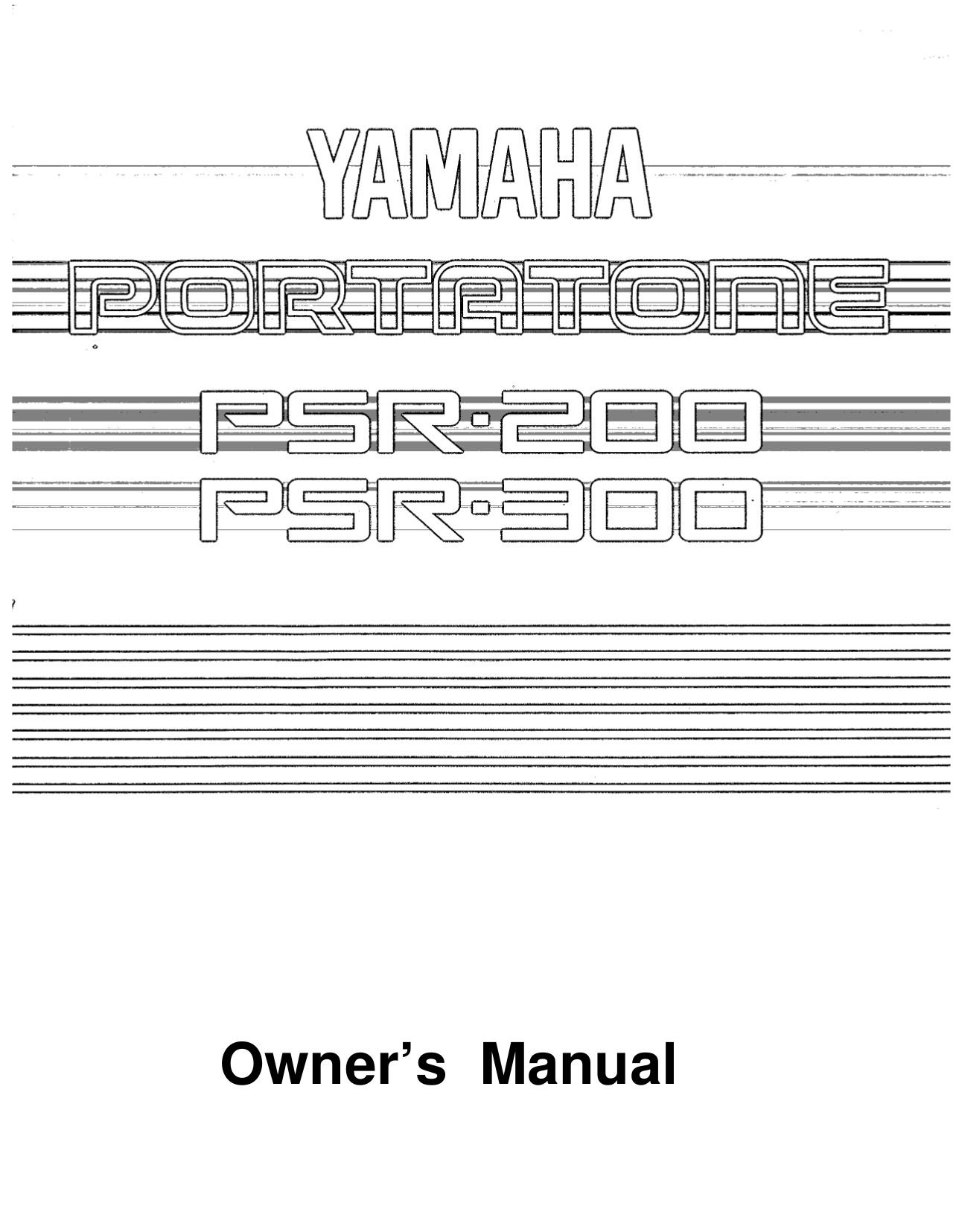 PDF Manual For Yamaha Music Keyboard PSR 300m pdf-manual-for-yamaha-music-keyboard-psr-300m