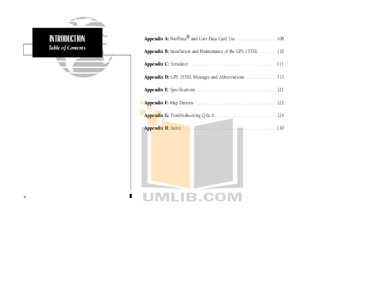 PDF manual for Garmin GPS GPS 155XL