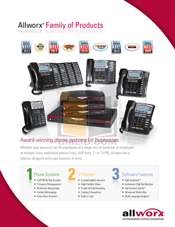 Download free pdf for Allworx 6x VoIP Other manual