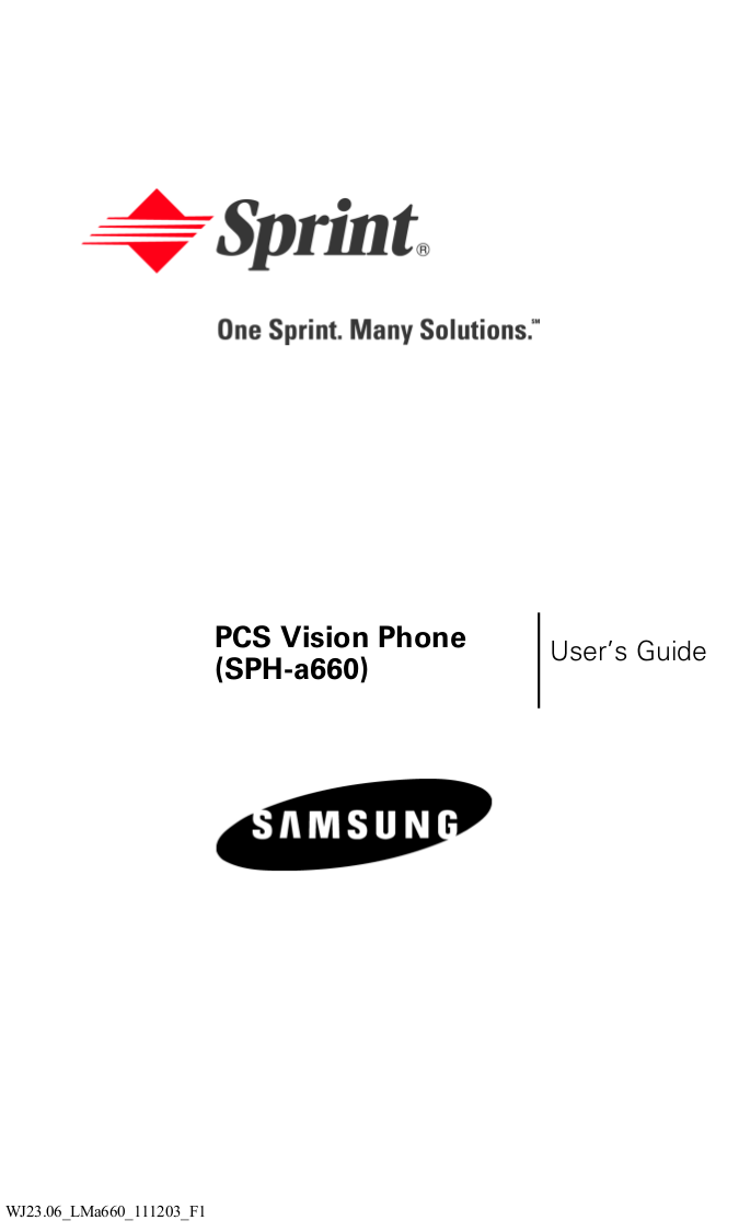 Download free pdf for Samsung SPH-A600 Cell Phone manual