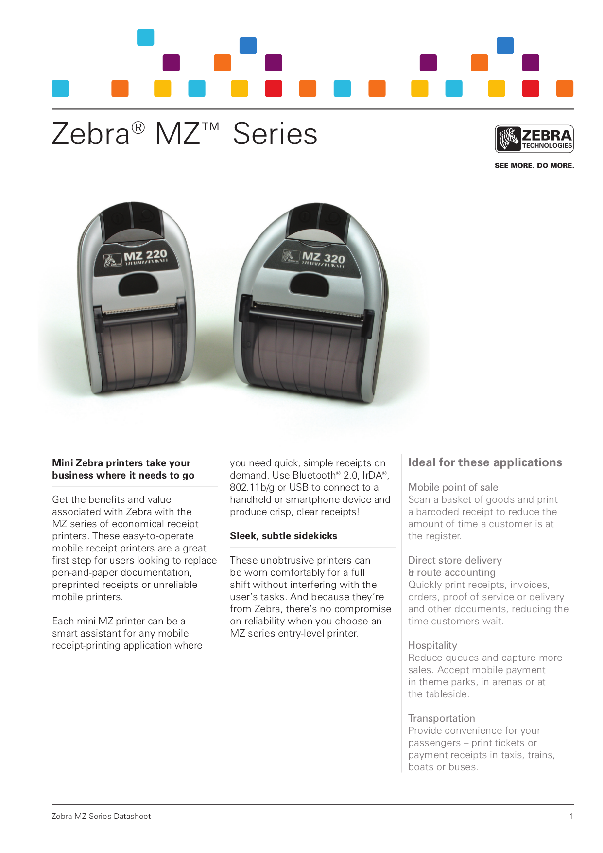 Download free pdf for Zebra MZ220 Printer manual