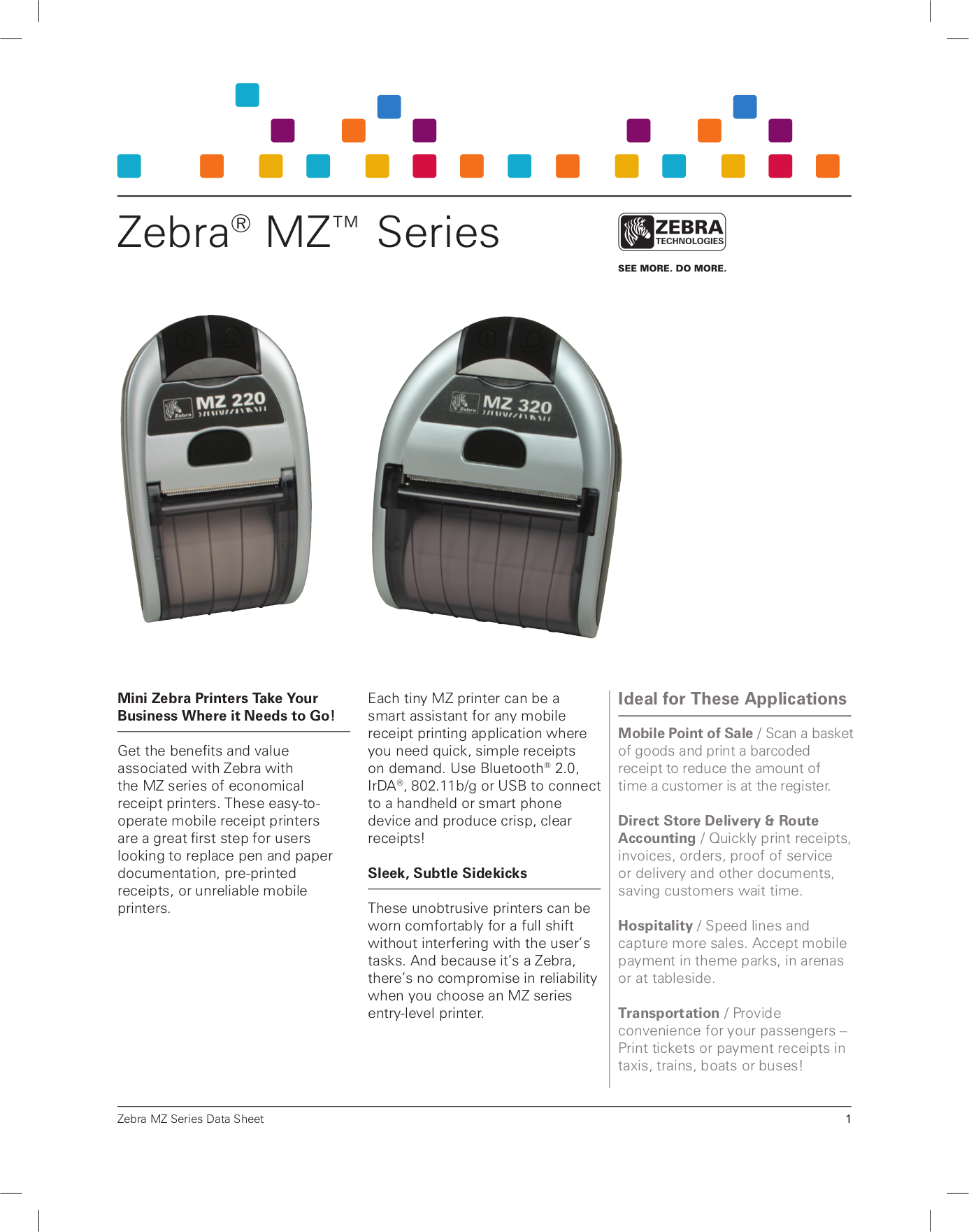 Download free pdf for Zebra MZ220 Printer manual