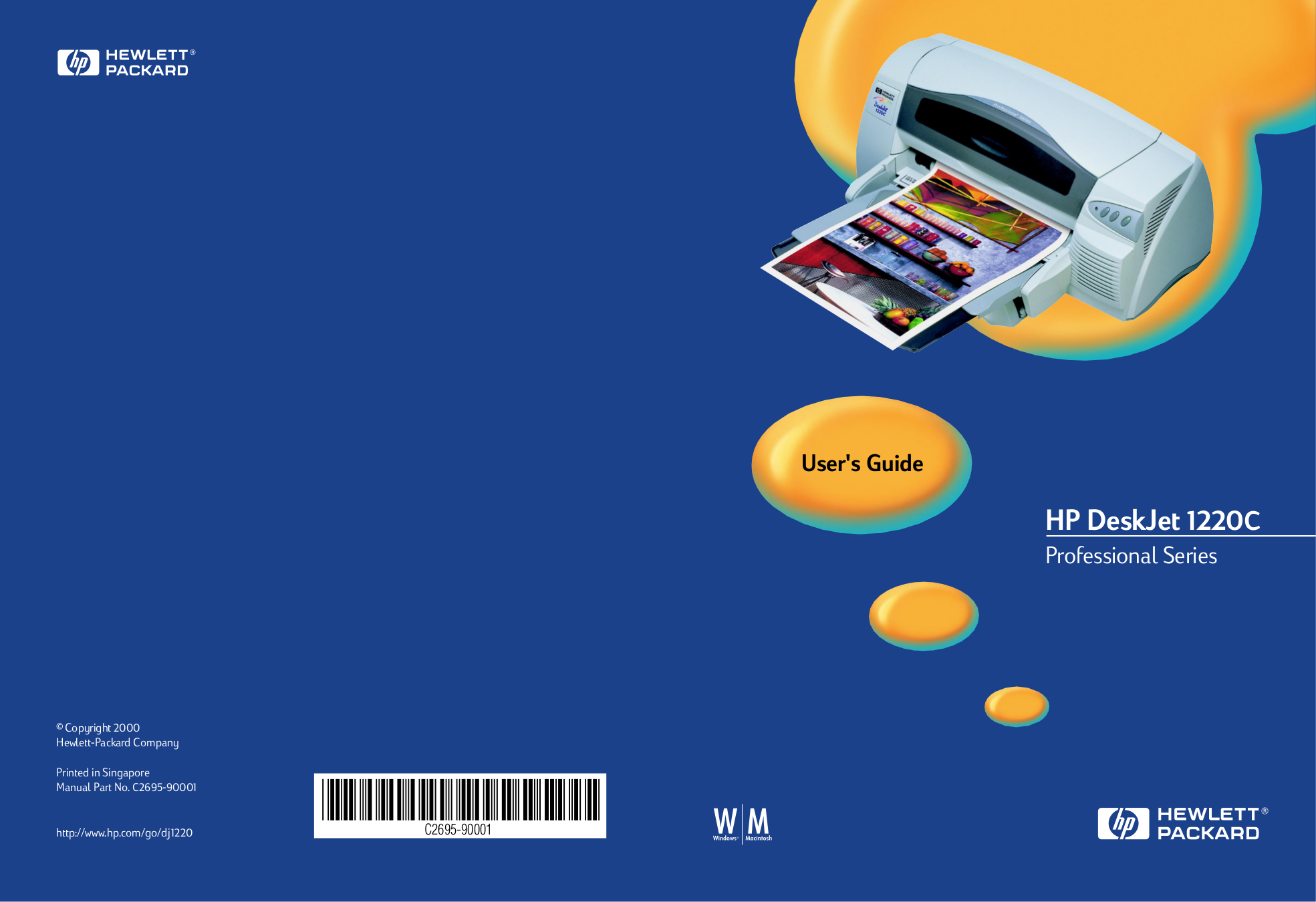 PDF manual for HP Printer Deskjet 1220c
