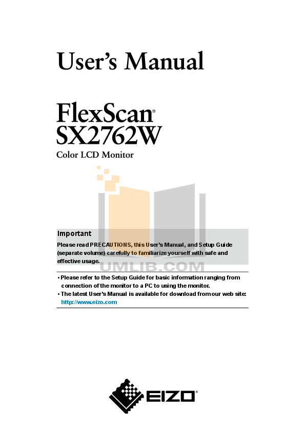 Download free pdf for Eizo FlexScan F520 Monitor manual