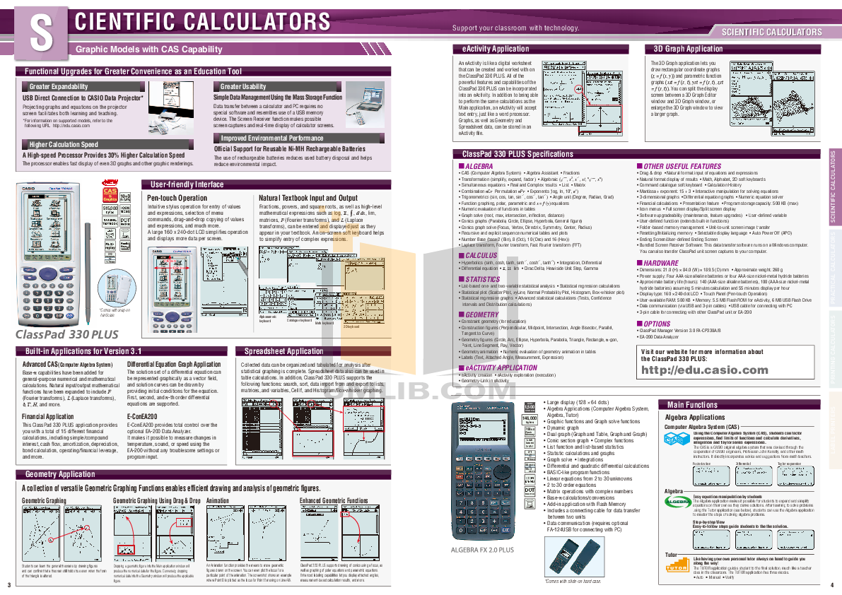 PDF manual for Casio Calculator DR-210TM