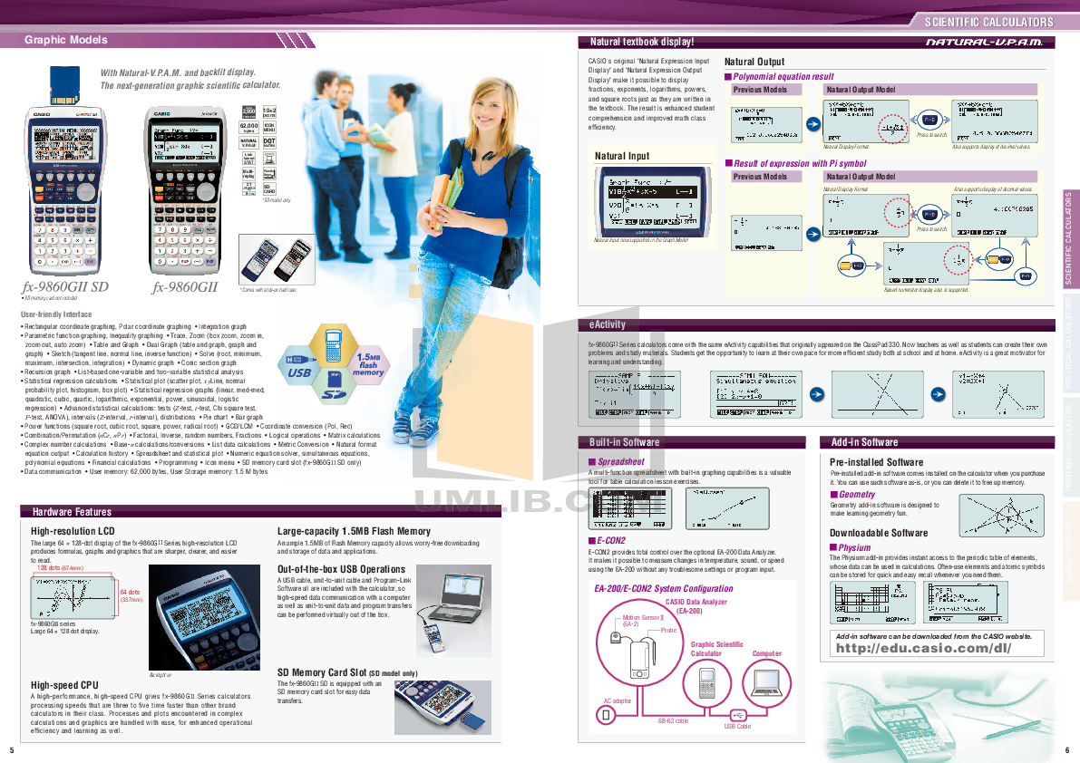 PDF manual for Casio Calculator DR-210TM