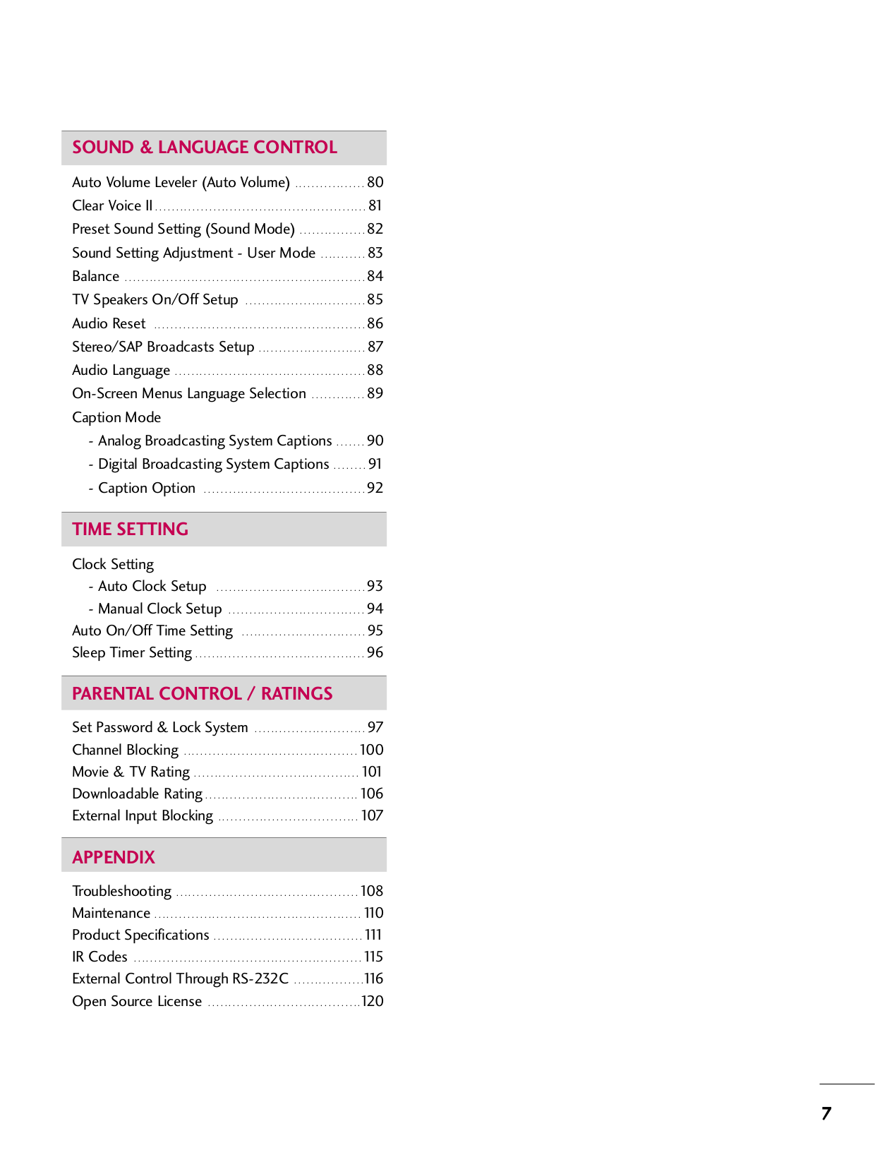 PDF manual for LG TV 47LH30