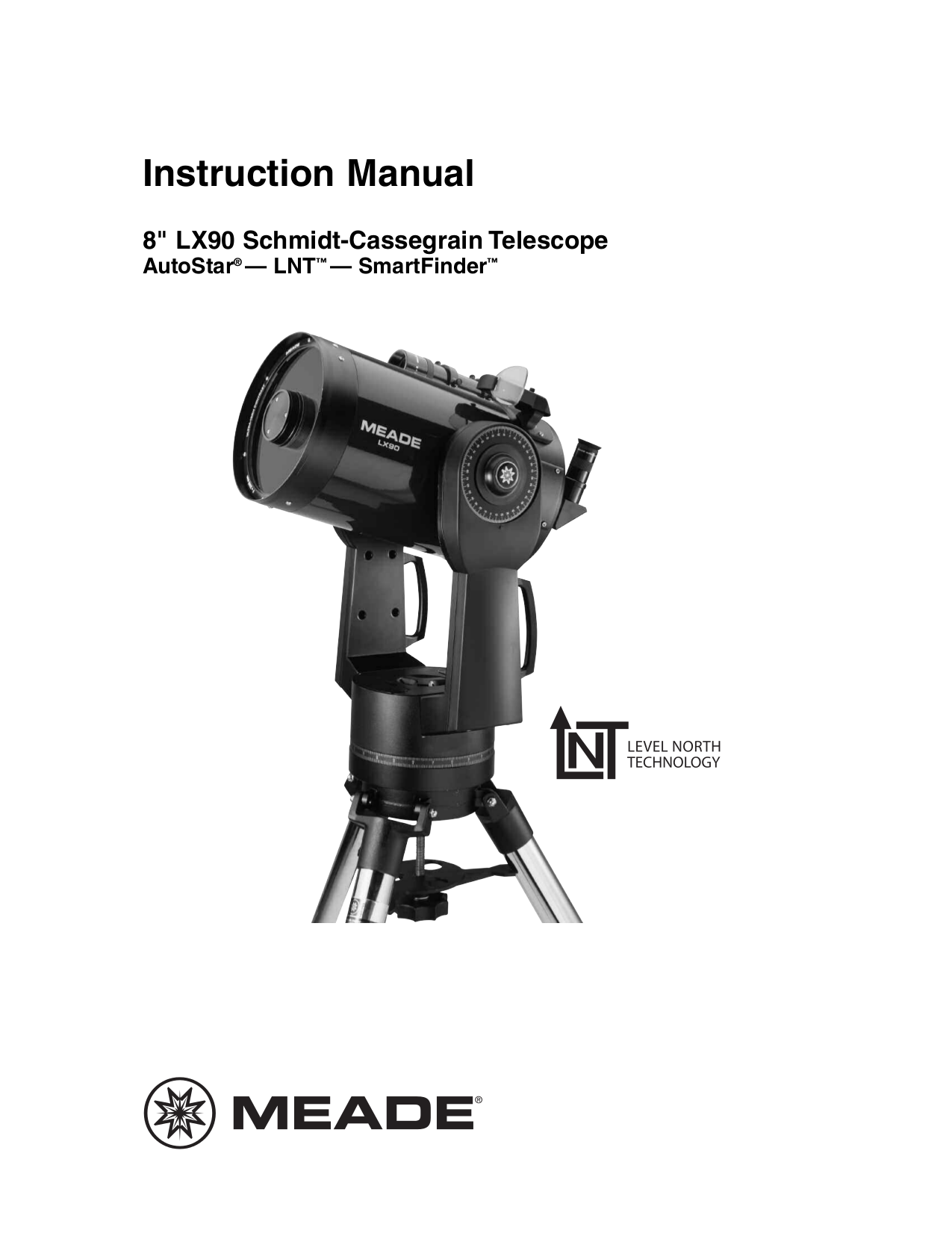Download free pdf for Meade LX-90-LNT Telescope manual