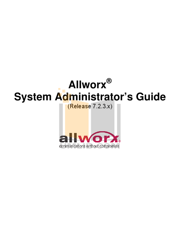 Download free pdf for Allworx 6x VoIP Other manual