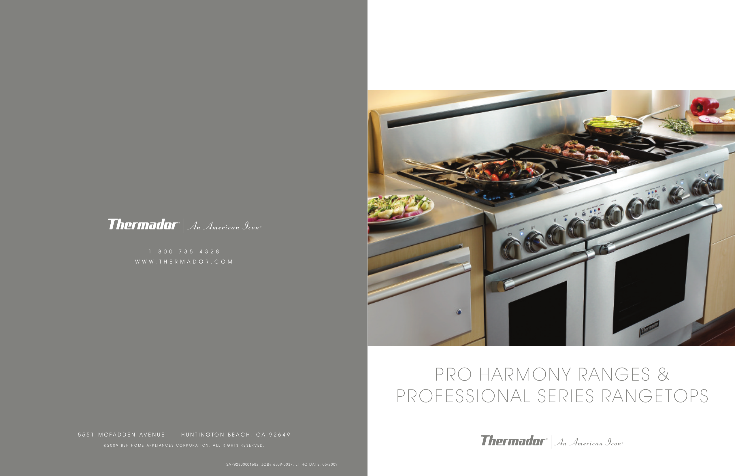 Download free pdf for Thermador Pro Harmony PRD486GDHU Range manual