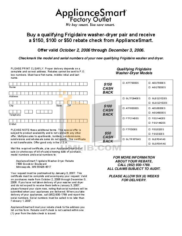 Download free pdf for Frigidaire FEQ332ES0 Dryer manual