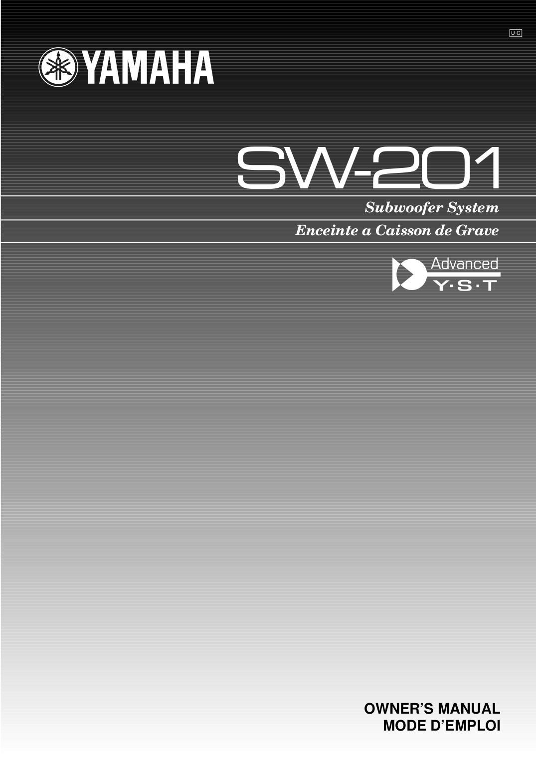 Download free pdf for Yamaha SW-201 Subwoofer manual