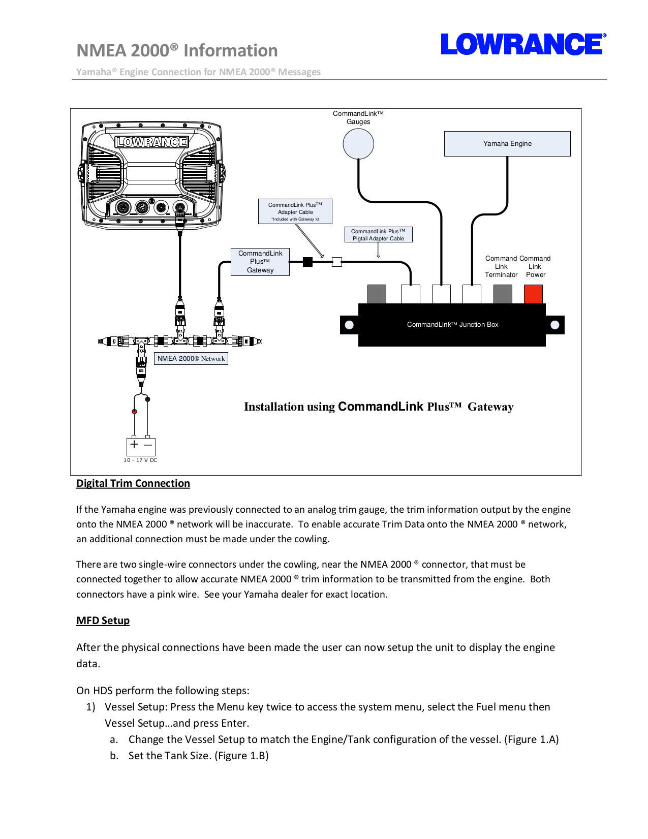 PDF manual for Lowrance Other NMEA 2000 Buss Adapter Cable NMEA