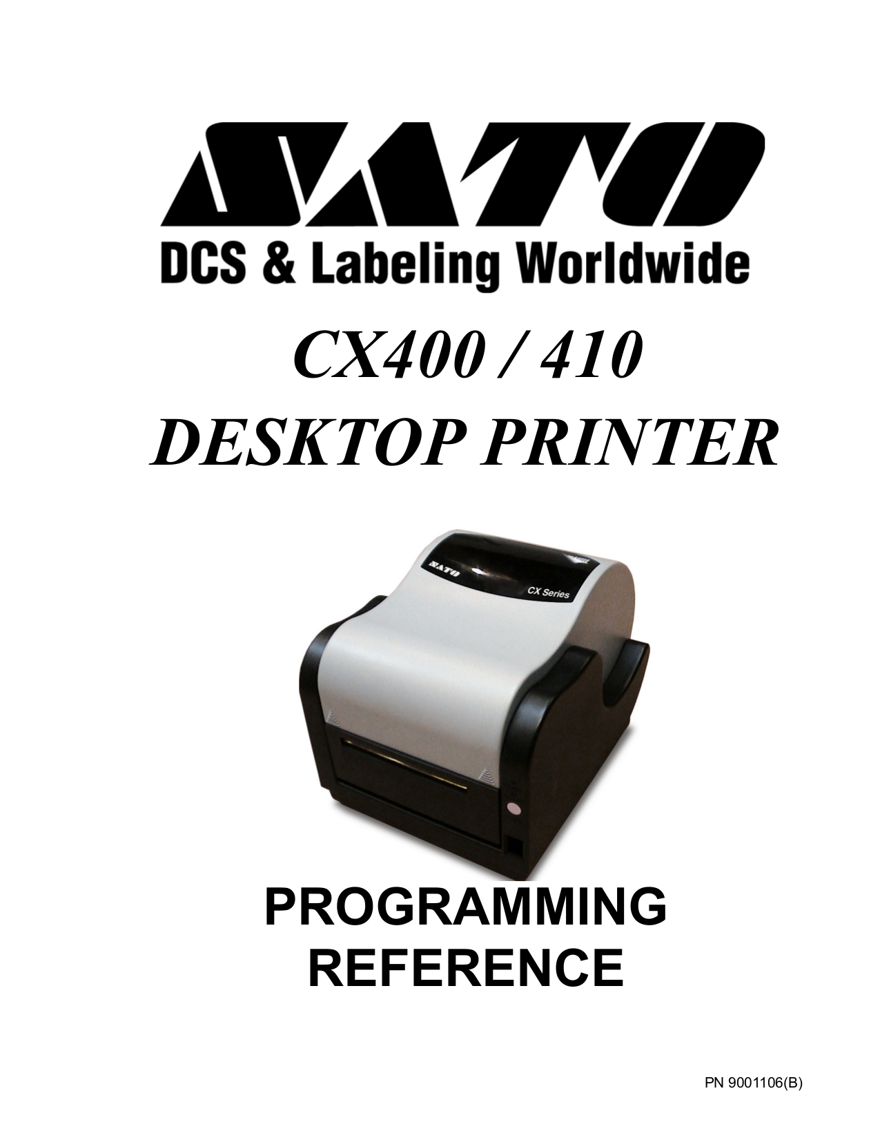 Download free pdf for SATO CX400 Printer manual