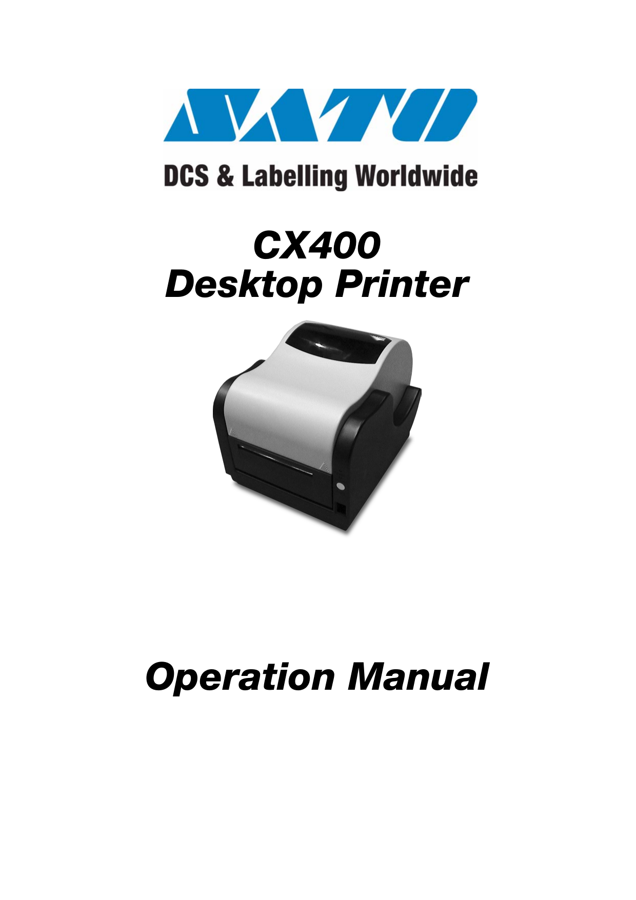 Download free pdf for SATO CX400 Printer manual
