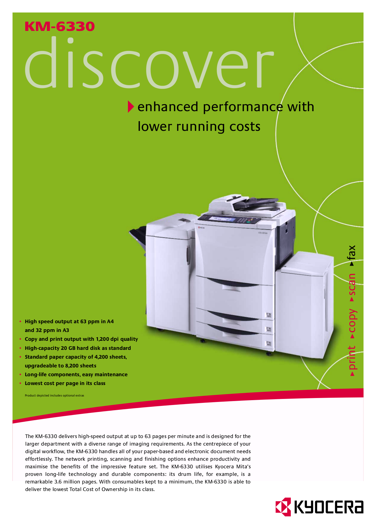 Download free pdf for Kyocera KM-6330 Printer manual