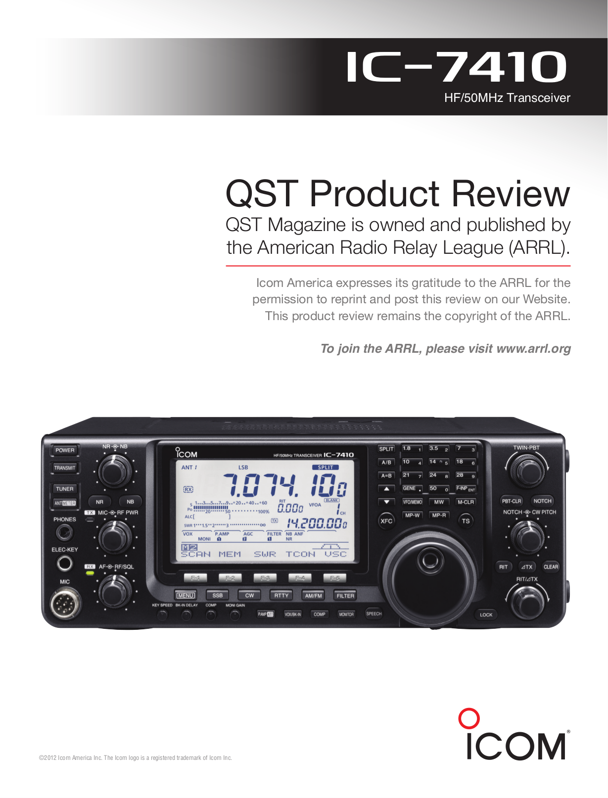 Download free pdf for ICOM IC-746PRO 2-way Radio manual
