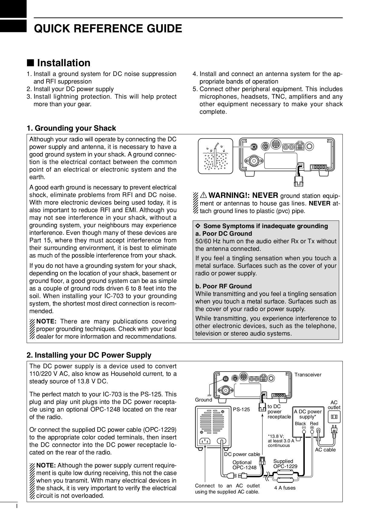 PDF manual for ICOM 2-way Radio IC-703 Plus