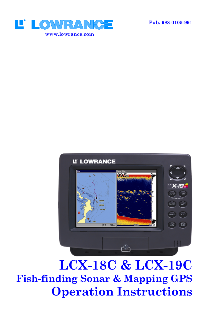 Download free pdf for Lowrance LCX-110C GPS manual