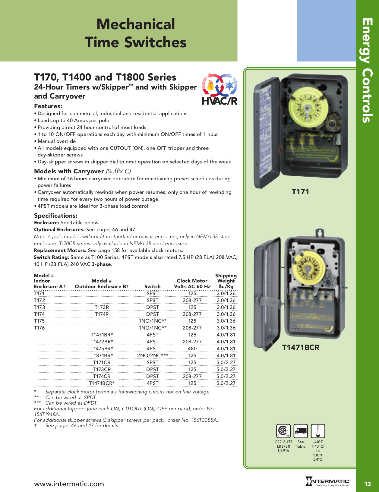 PDF manual for Intermatic Other ET173C Time Switches