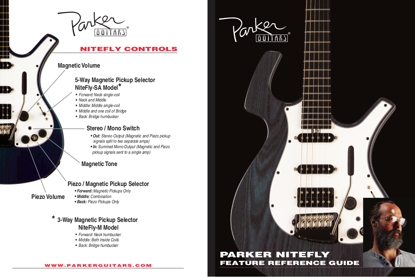 Download free pdf for Parker Nitefly Guitar manual