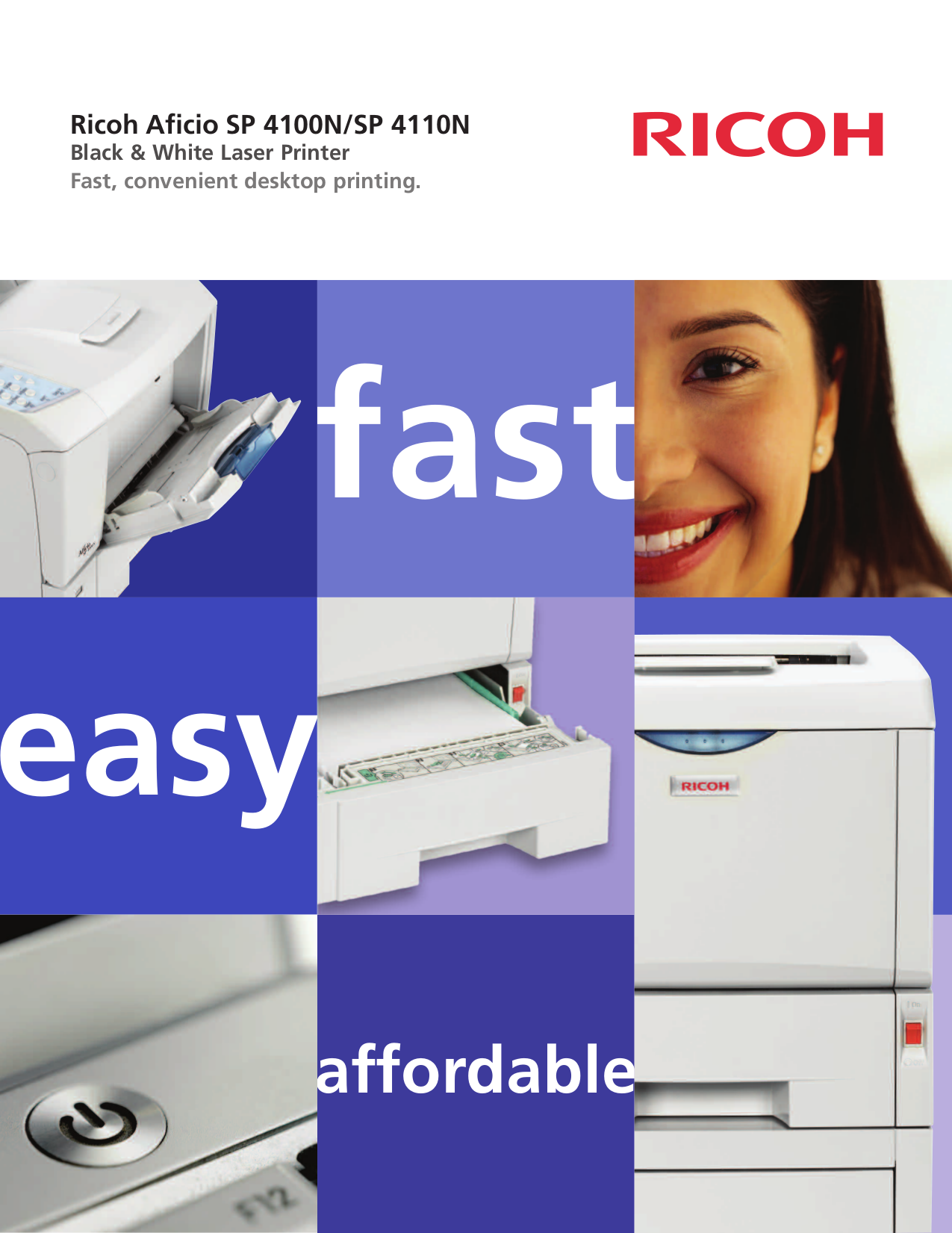 Download free pdf for Ricoh Aficio SP 4100N Printer manual
