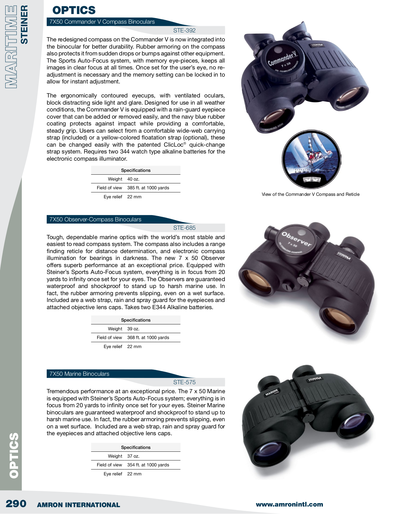 Download free pdf for Steiner Commander V 7x50 Binocular manual