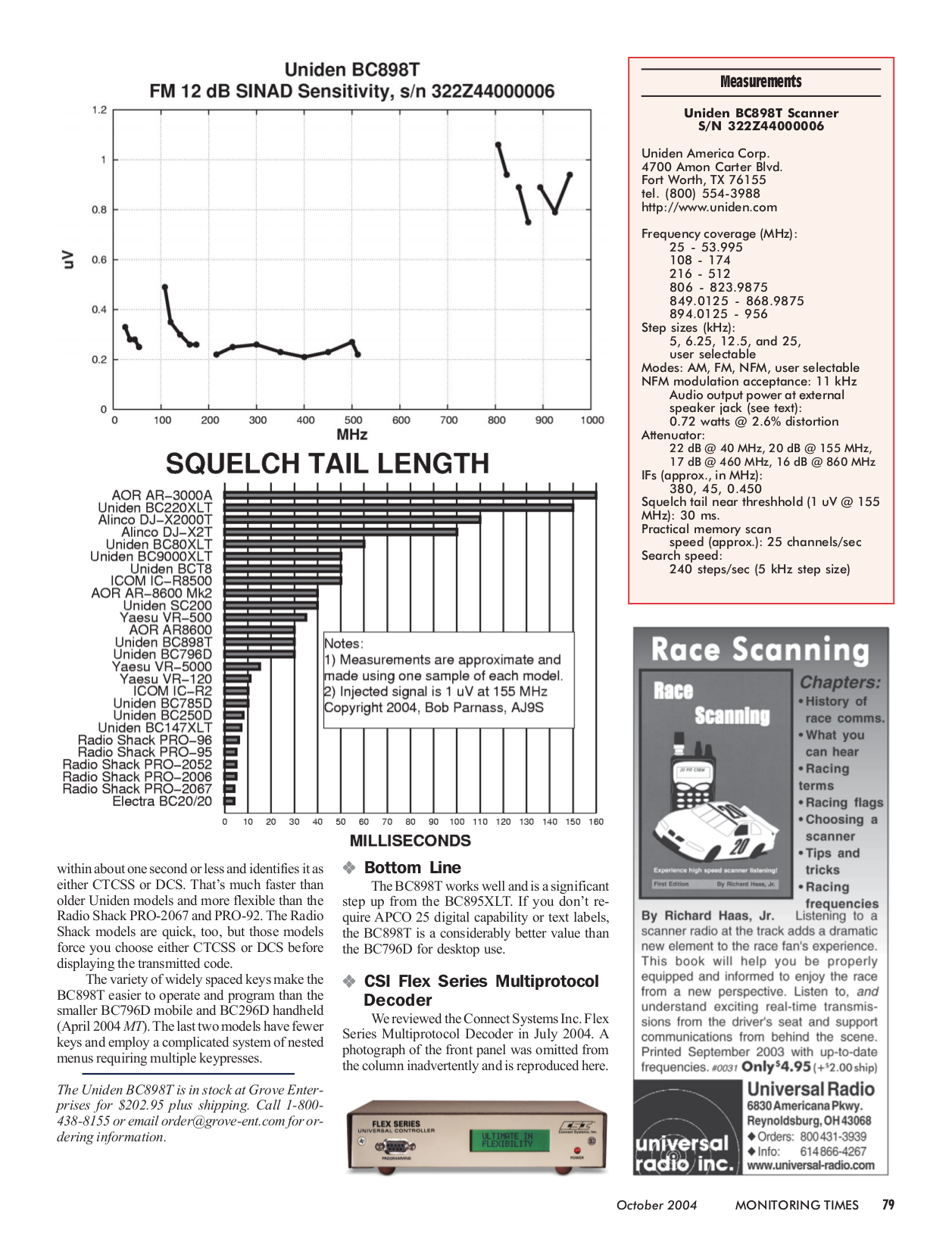 PDF manual for Uniden Scanner BC895XLT