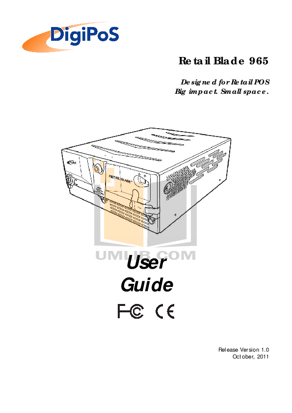 Download free pdf for DigiPos TD1500 Monitor manual