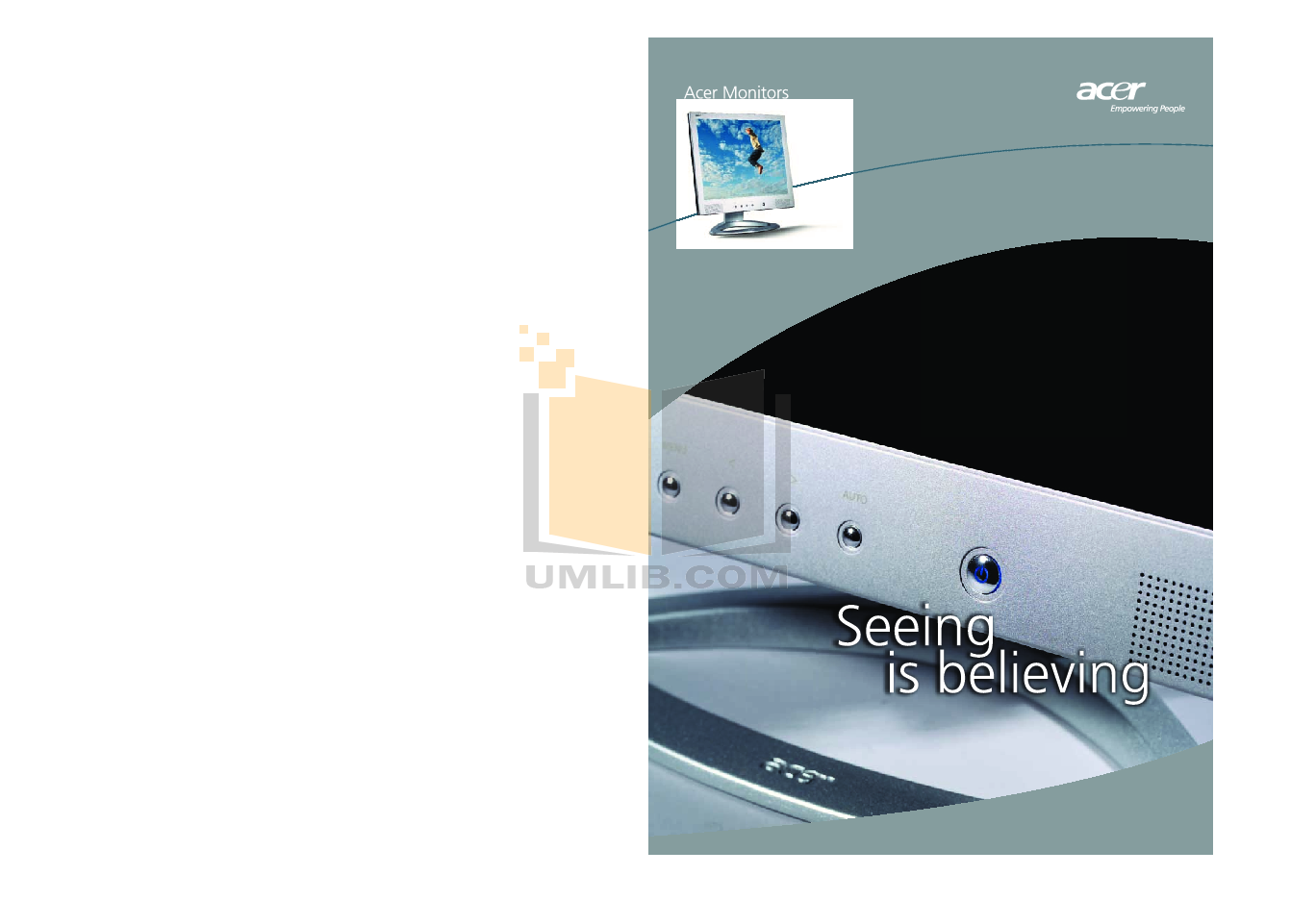 Download free pdf for Acer AC711 Monitor manual