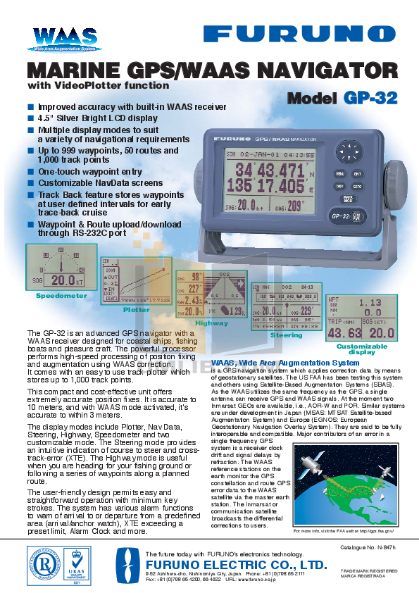 Download free pdf for Furuno GP-80 GPS manual