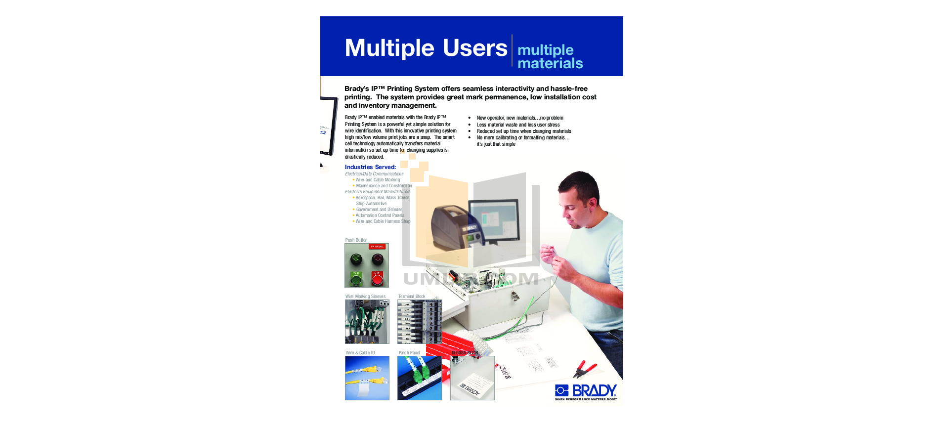 PDF manual for Brady Printer BP-IP300