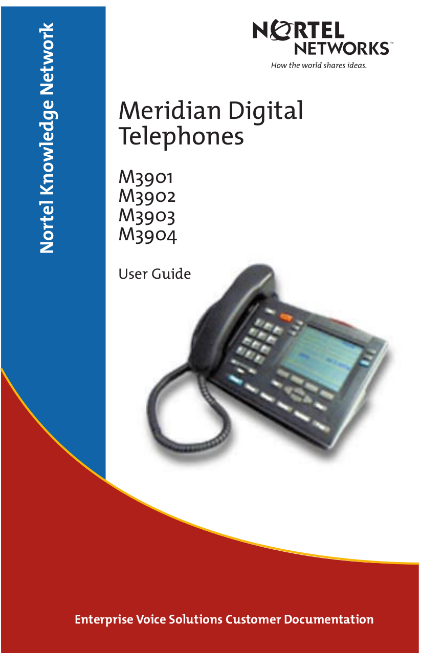 PDF manual for Nortel Telephone M3900