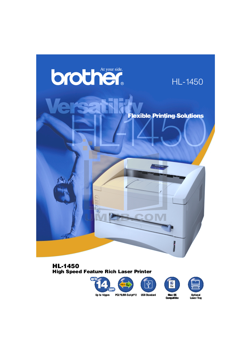 PDF manual for Brother Printer HL-1450