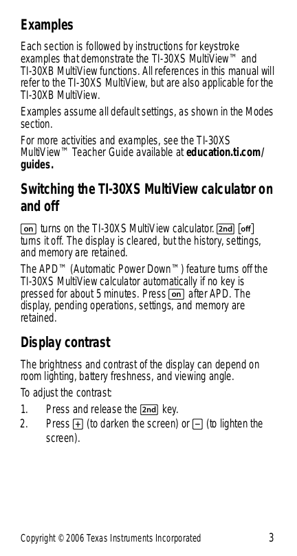 PDF manual for TI Calculator TI-30X IIS
