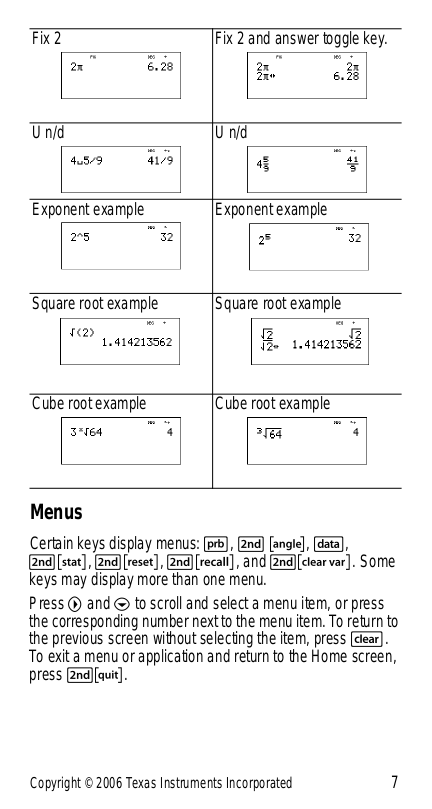 PDF manual for TI Calculator TI-30X IIS PDF manual for TI Calculator TI-30X IIS