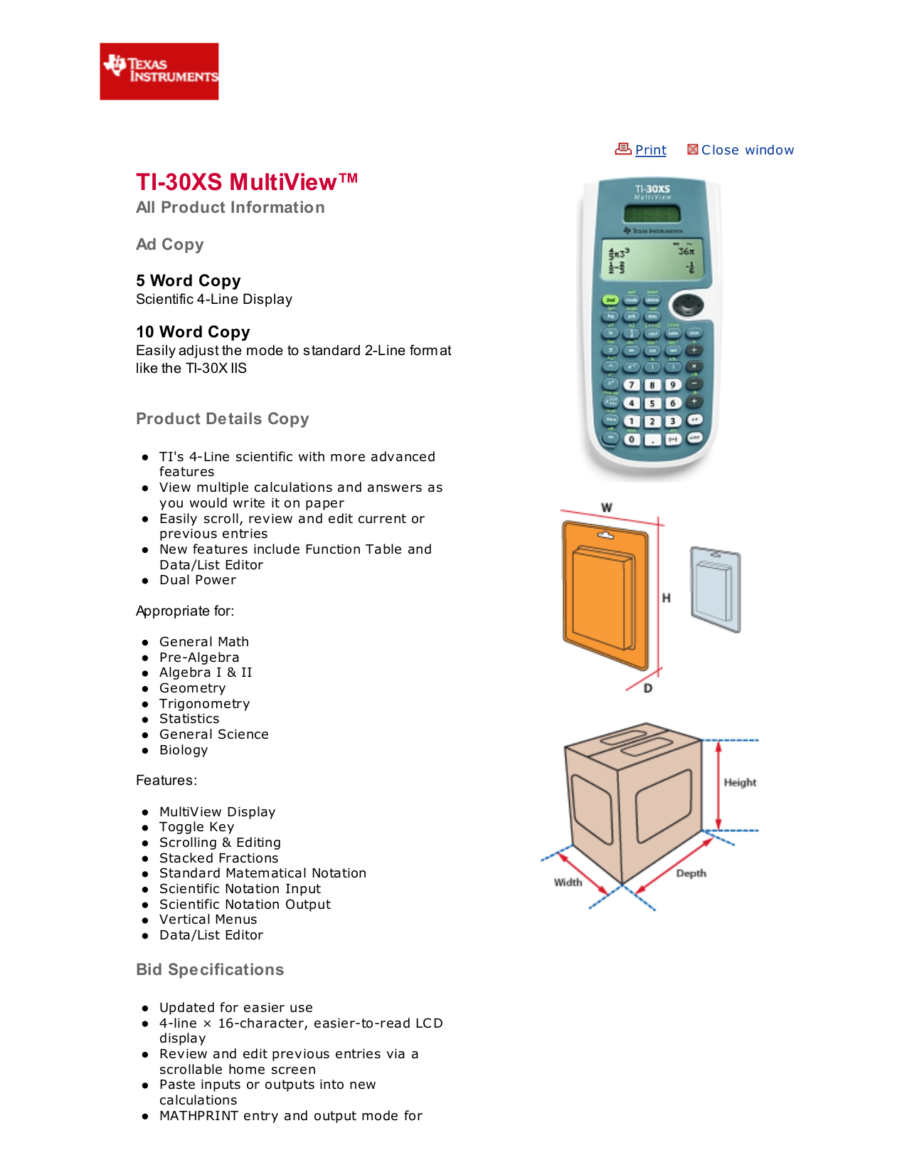PDF Manual For TI Calculator TI 30X IIS
