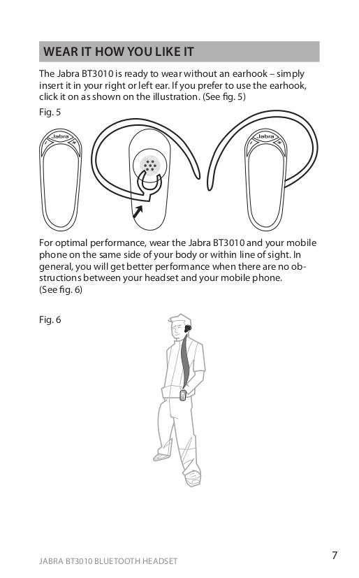 PDF manual for Jabra Headset BT135