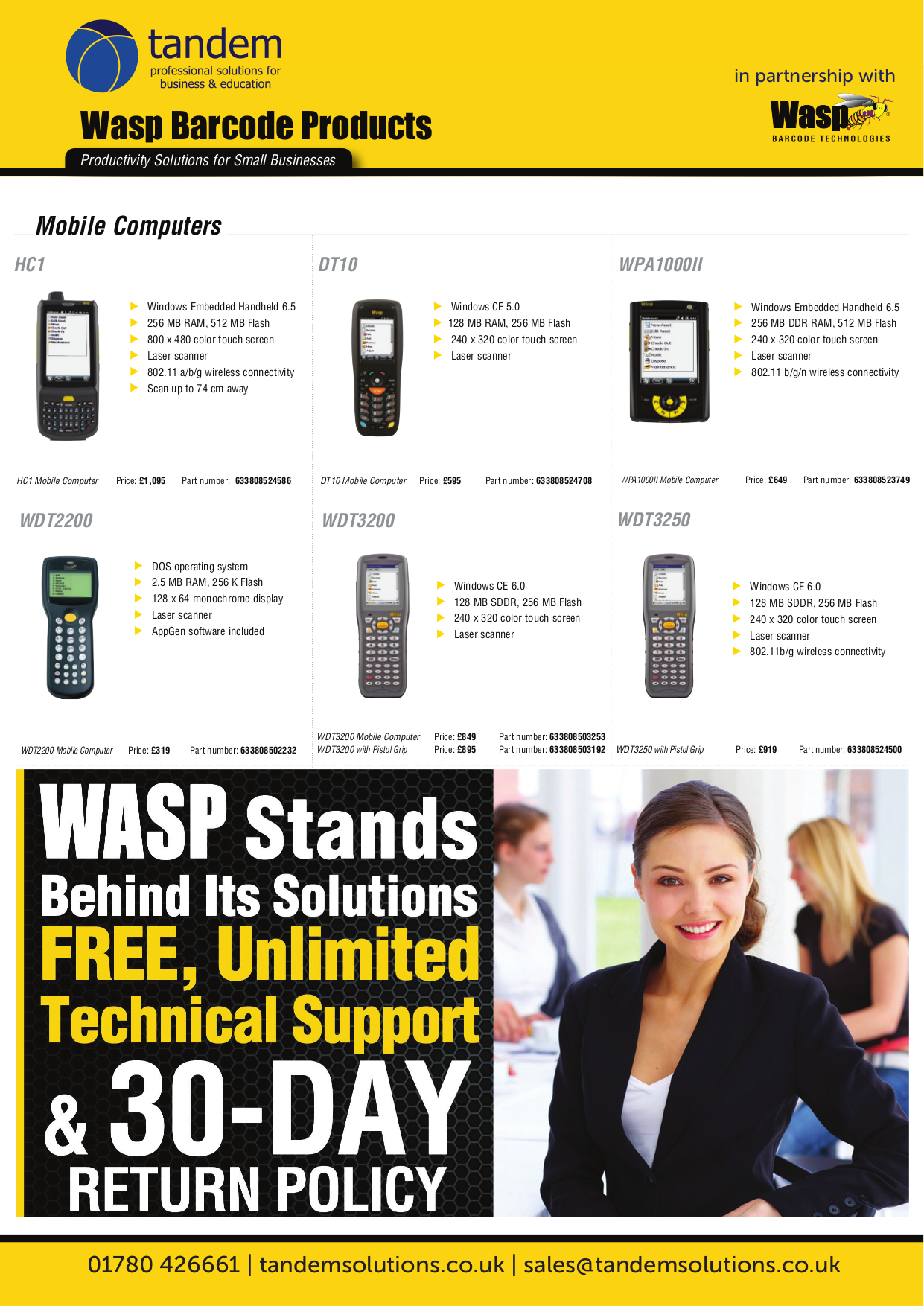 PDF manual for Wasp Printer WPL608