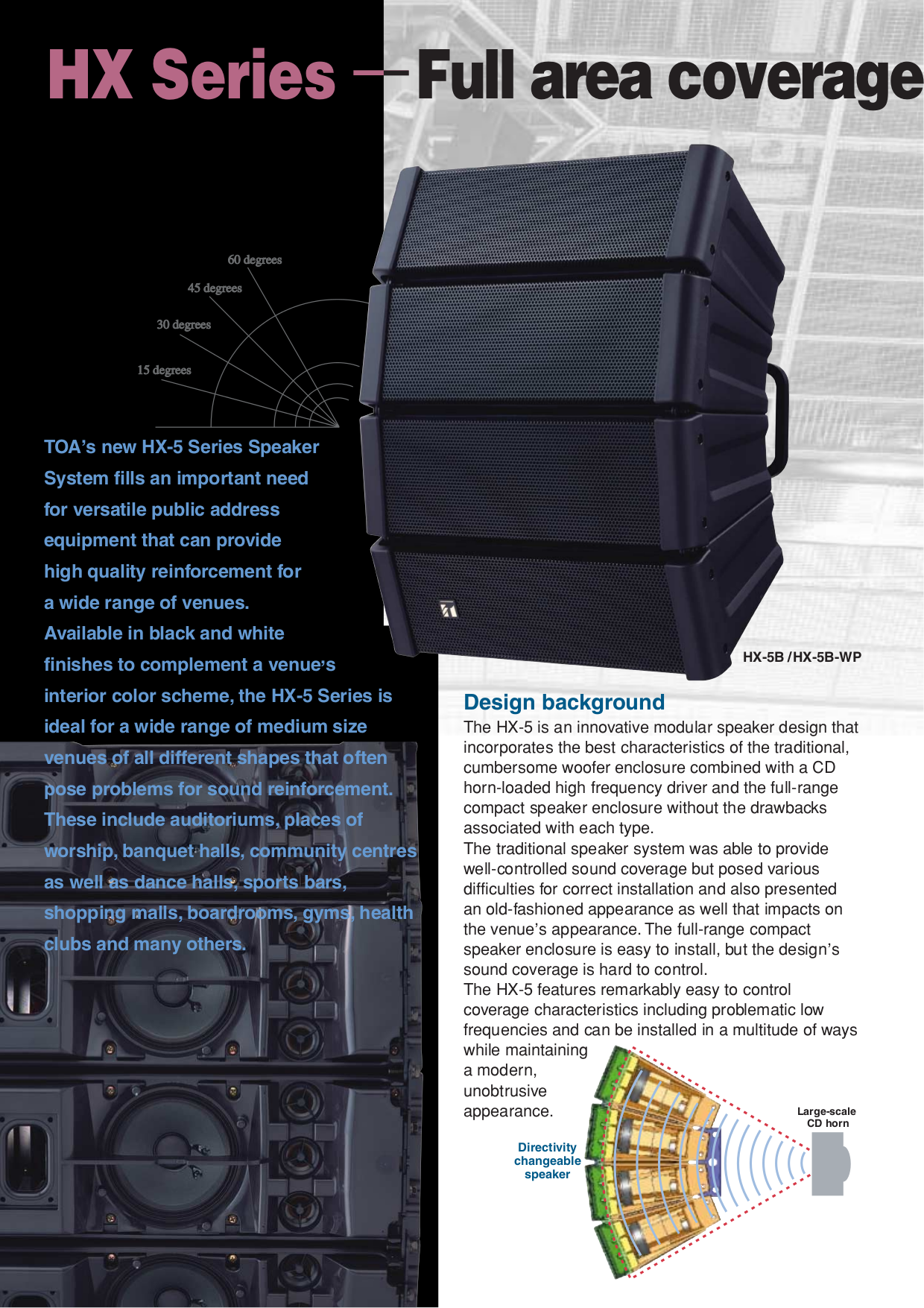 PDF manual for Toa Speaker HX-5