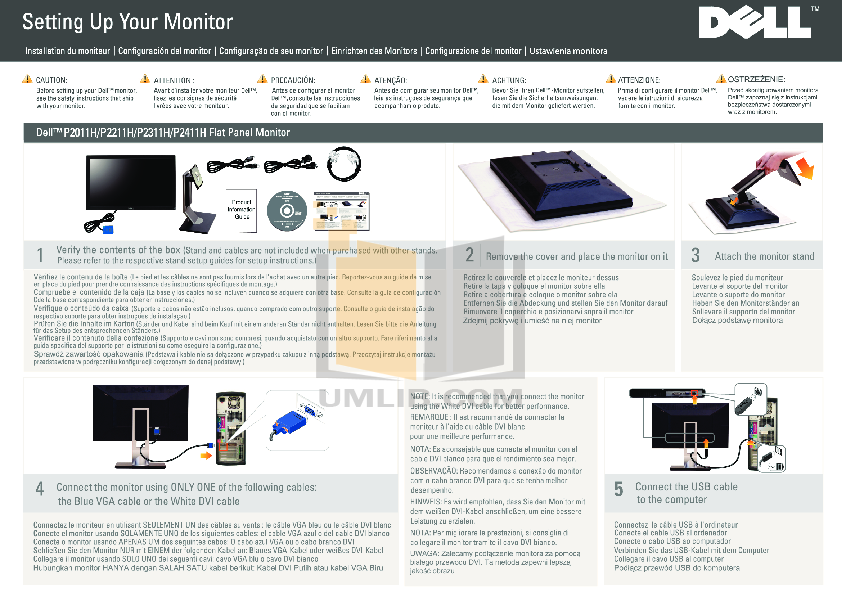 PDF manual for Dell Monitor P2411H