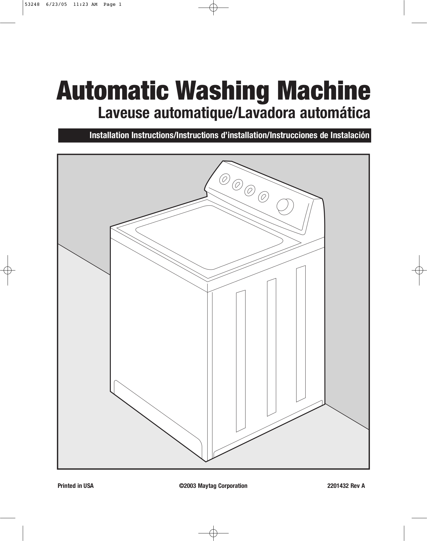 PDF manual for Maytag Washer MAV4755AWW
