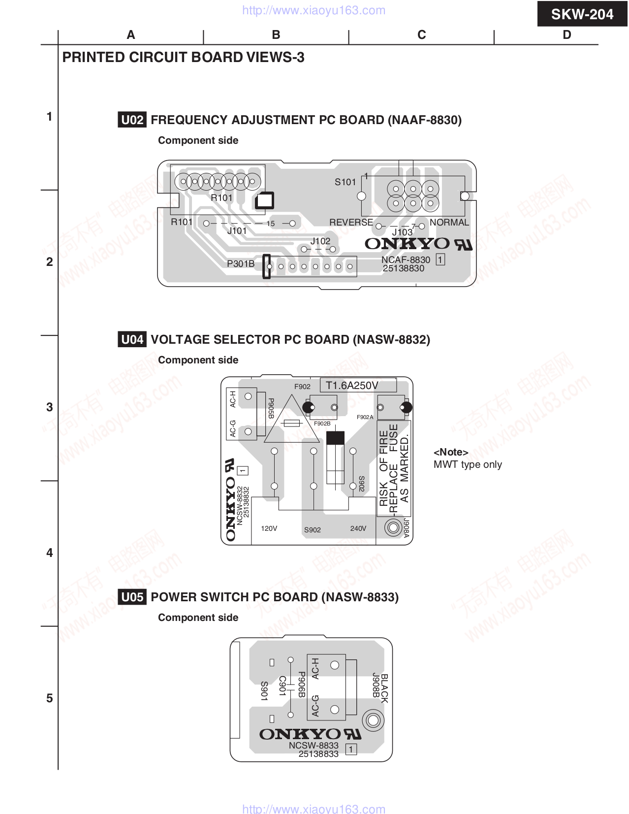PDF manual for Onkyo Subwoofer SKW-204
