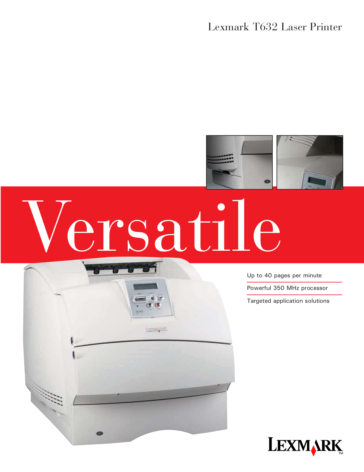 Download free pdf for Lexmark T632dtn Printer manual