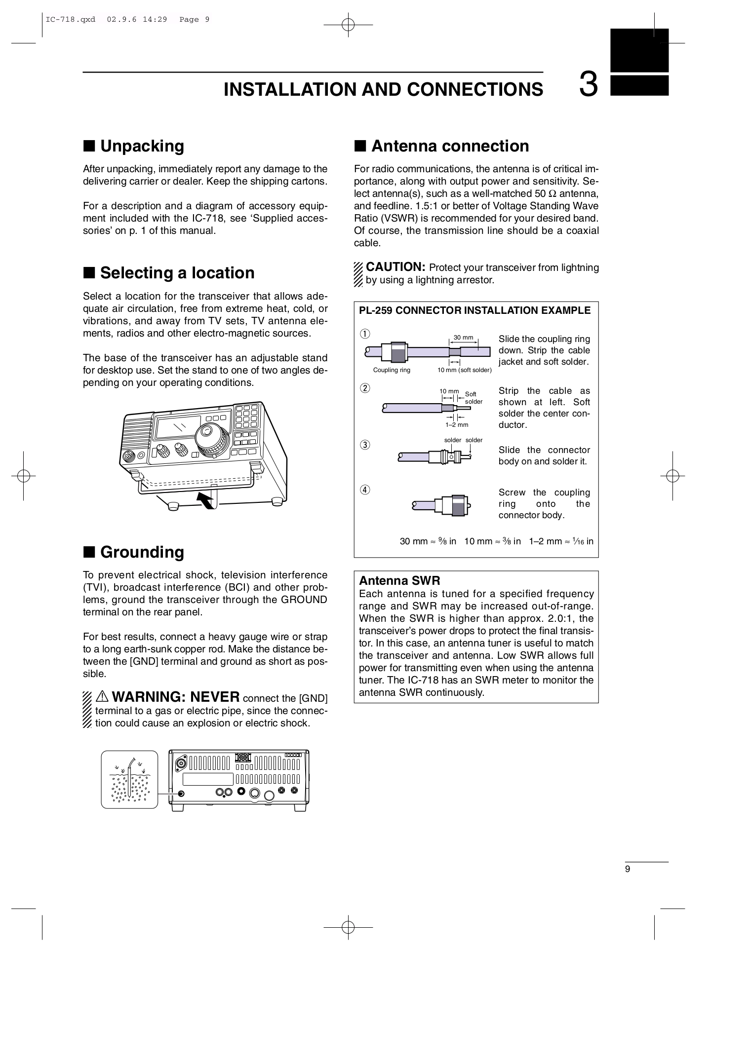Download free pdf for ICOM AT-180 Antenna Tuner Other manual