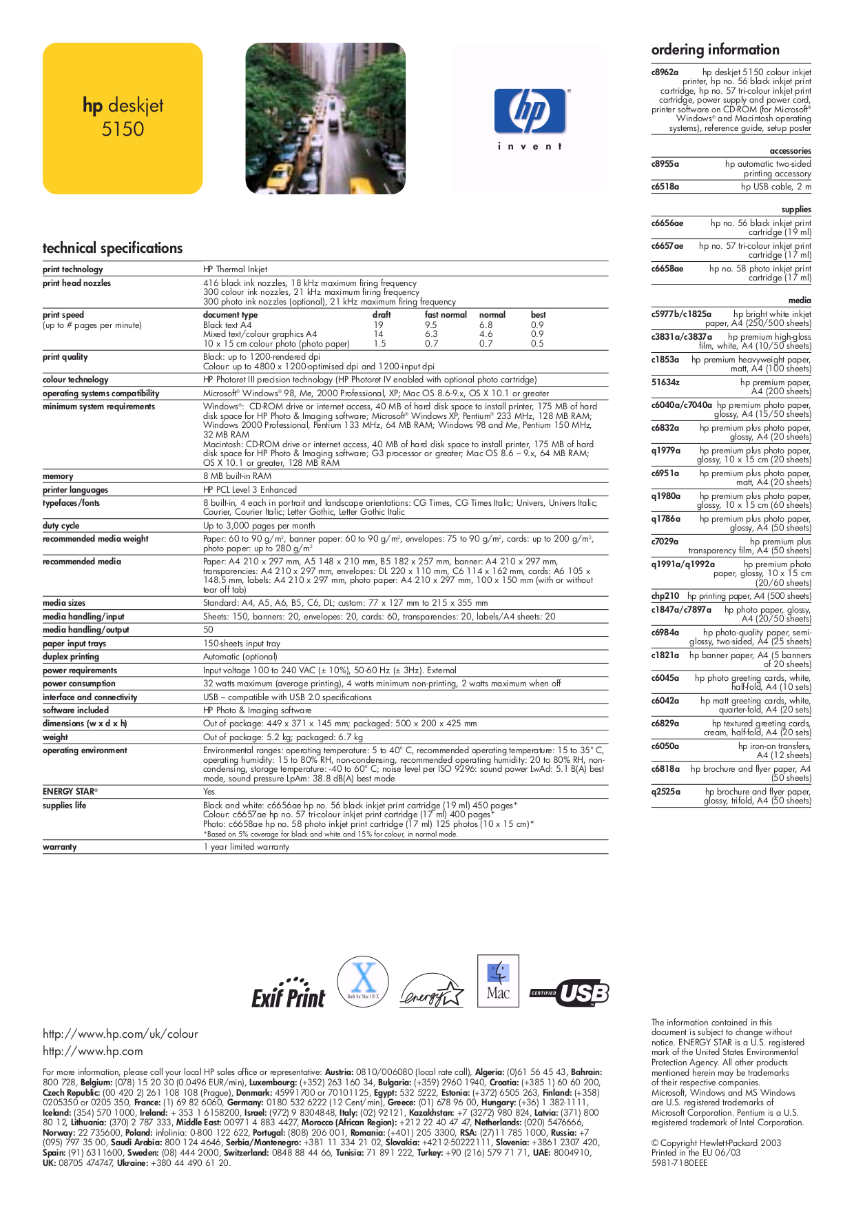 PDF manual for HP Printer Deskjet 5150