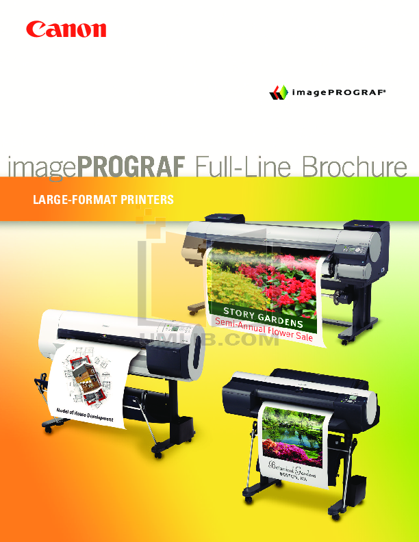 Download free pdf for Canon imagePROGRAF iPF605 Printer manual